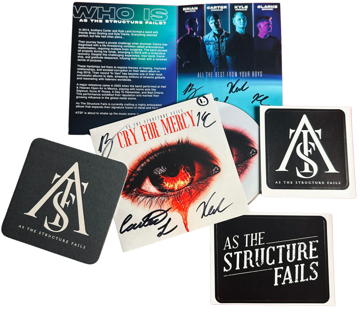 "Cry for Mercy" 💿 Signed Merch Pack + Digital Download – As The ...